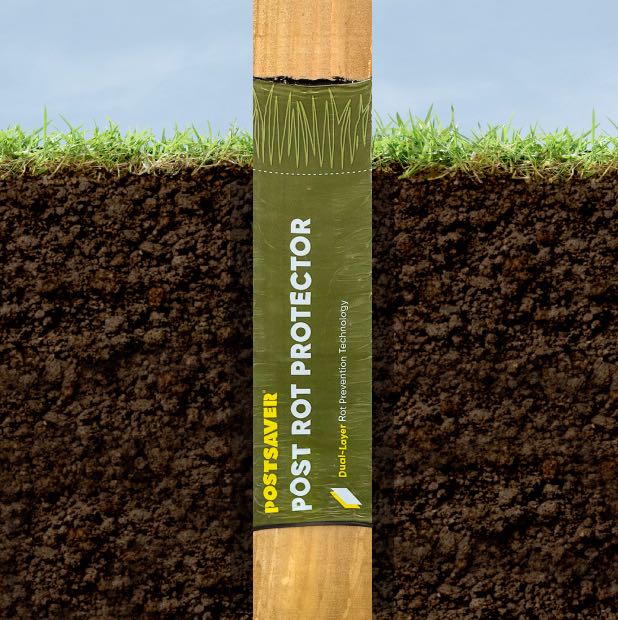 Fence Post Rot Protector Sleeves | Postsaver Pro-Wrap